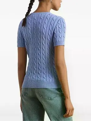 Ralph Lauren Cable-knit Intarsia T-shirt - Blue