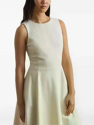 Ralph Lauren Sleeveless A-line Midi Dress - Neutrals
