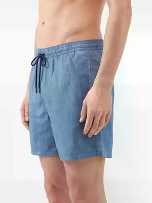 Canali Drawstring Swim Shorts - Blue