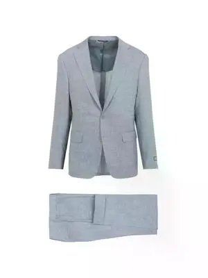 Canali Button-fastening Linen Suit