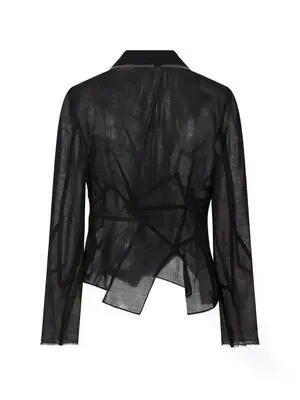 YEHUAFAN Geometric Button Jacket