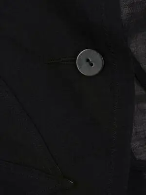 YEHUAFAN Geometric Button Jacket