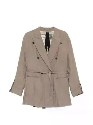 Masnada Double-breasted Belted Blazer