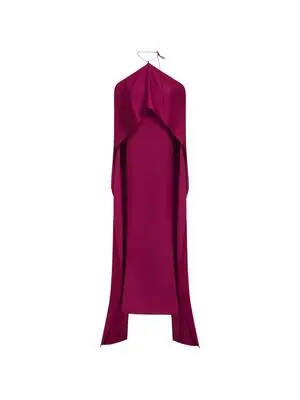 TALLER MARMO Halterneck Maxi Dress - Pink