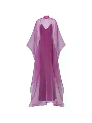 TALLER MARMO Sphinx High-neck Kaftan Dress - Pink