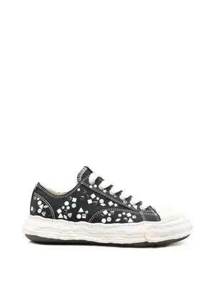 Mihara Yasuhiro Peterson 23 Embellished-canvas Sneakers - Black