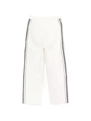 LOW CLASSIC Drawstring Stripe-detail Trousers