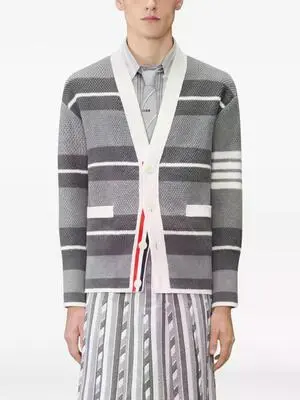 Thom Browne Seed Stitch 4-bar Cardigan