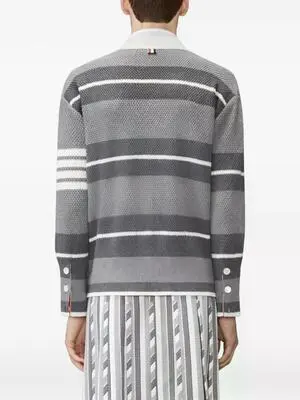 Thom Browne Seed Stitch 4-bar Cardigan