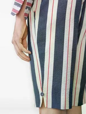 Thom Browne Striped Seersucker Shorts