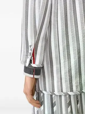Thom Browne Repp Striped Seersucker Jacket