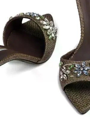 LE SILLA Prairie Floral-motif Mules