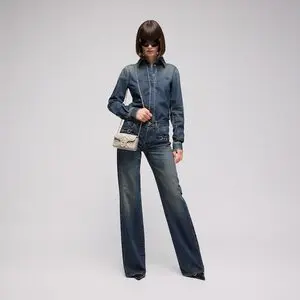 Gucci Gg Marmont Mini Shoulder Bag Leather - Grey