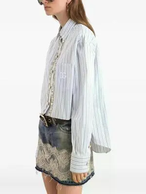 Dolce & Gabbana Striped Embellished Shirt
