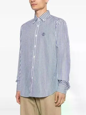 Herno Striped-pattern Long-sleeve Shirt - Blue
