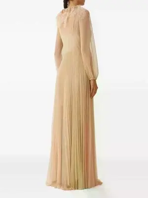Fabiana Filippi Sequin-embellished Pleated Maxi Dress