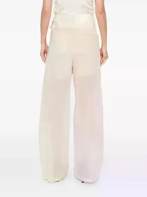 Sportmax Pleated High-waisted Trousers - Neutrals