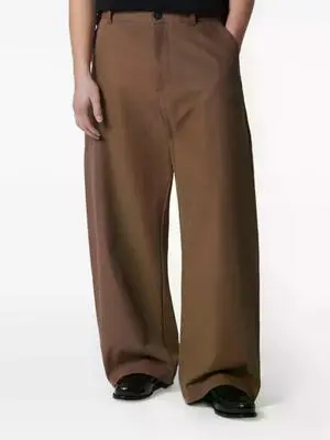 Studio Nicholson Bosworth Wide-leg Trousers - Brown