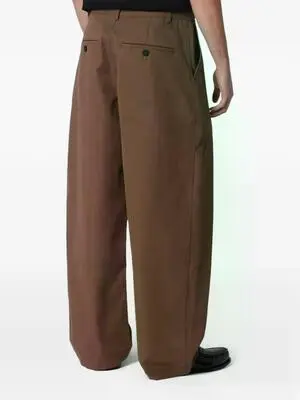 Studio Nicholson Bosworth Wide-leg Trousers - Brown
