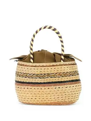 EXQUISITE J Woven Chain Clutch Bag