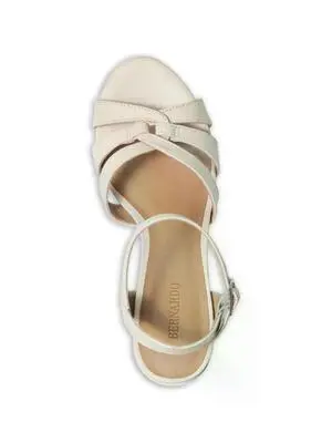 Bernardo Vittoria Woven Platform Sandals - Neutrals