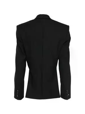 Stella McCartney Double-breasted Cut-out Blazer - Black