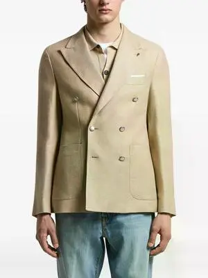 Peserico Double-breasted Pocket Blazer