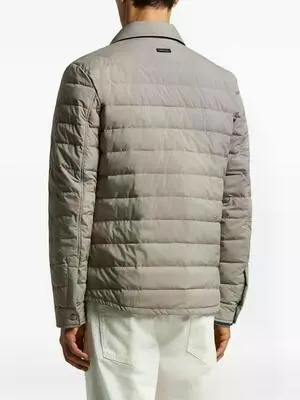 Peserico Quilted Buttoned Jacket - Neutrals
