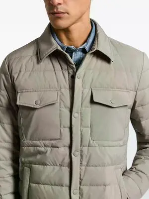 Peserico Quilted Buttoned Jacket - Neutrals