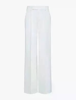 Proenza Schouler High-rise Wide-leg Crepe Trousers - White
