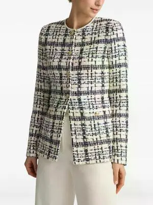 St. John Tweed Jacket With Gold-tone Hardware