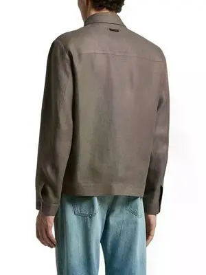 Peserico Flap Pocket Jacket - Brown