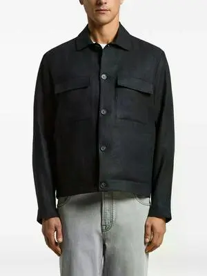 Peserico Pocket Button Jacket - Blue