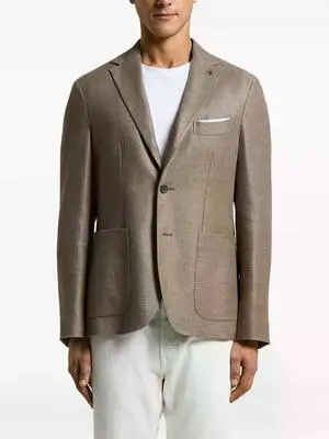Peserico Button Pocket Blazer - Neutrals