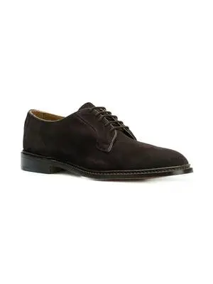 TRICKER'S Suede Derby Shoes - Brown