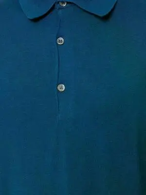 John Smedley Adrian Polo Top - Blue