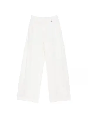 Giuseppe Di Morabito Wide-leg Trousers With Metal Logo Appliqu