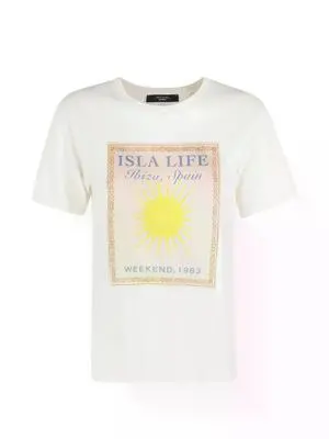 Max Mara Pantera Printed T-shirt - Neutrals