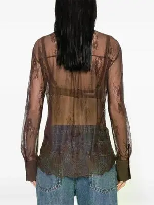 BLUGIRL Floral-lace Shirt