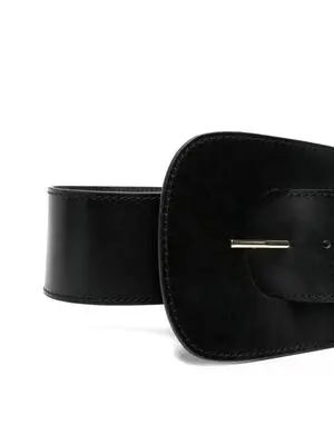 Sportmax Maxi-buckle Leather Belt