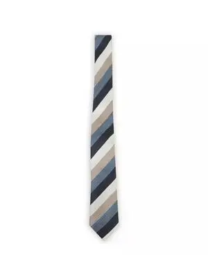 Tagliatore Striped Tie - Blue