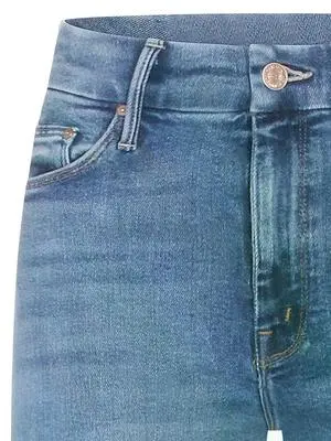 MOTHER The Roller Frayed Jeans - Blue