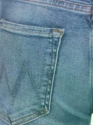 MOTHER The Roller Frayed Jeans - Blue