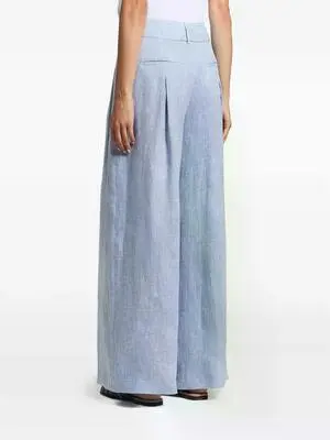 Peserico Pleated Palazzo Pants - Blue
