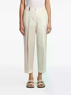 Peserico Pleated Turn-up Trousers
