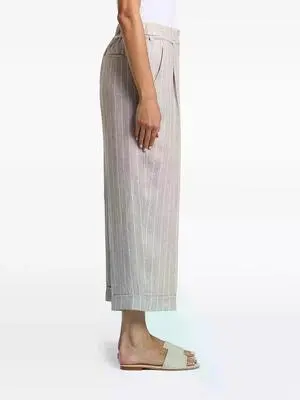 Peserico Striped-pattern Trousers - Neutrals