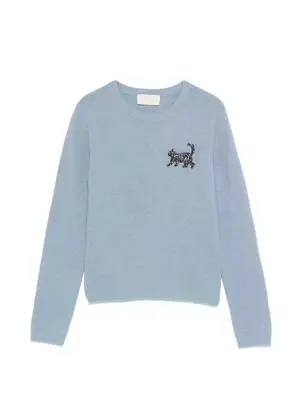 I Blues Round Neck Knitwear For Women