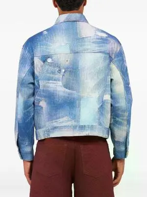Roberto Cavalli Patchwork-effect Denim Jacket