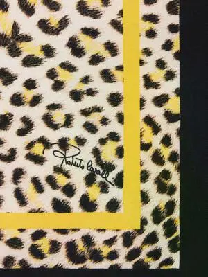 Roberto Cavalli Pop Jaguar Silk Scarf