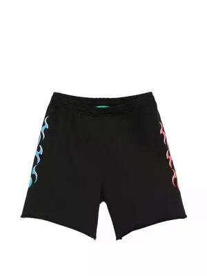 BARROW Pocket Print-detail Shorts - Black